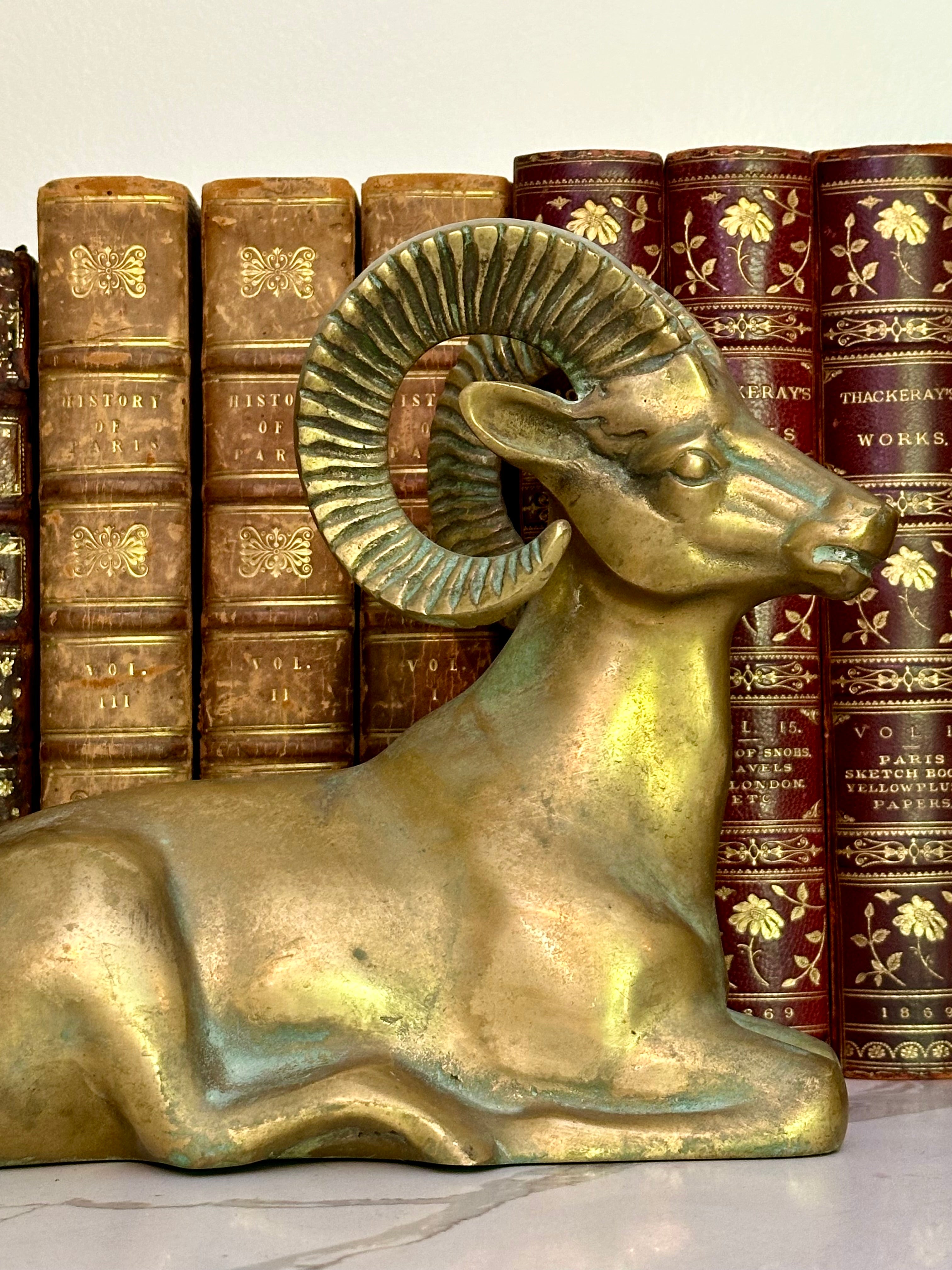 Solid Brass Ram Statue – The Budding Burrow